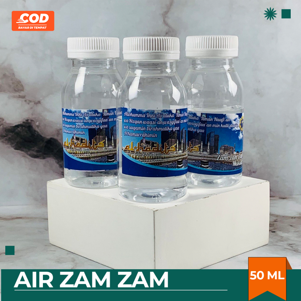 Jual Paket Promo Bundling Air Zam Zam Asli Kemasan 50ml isi [50pcs ...