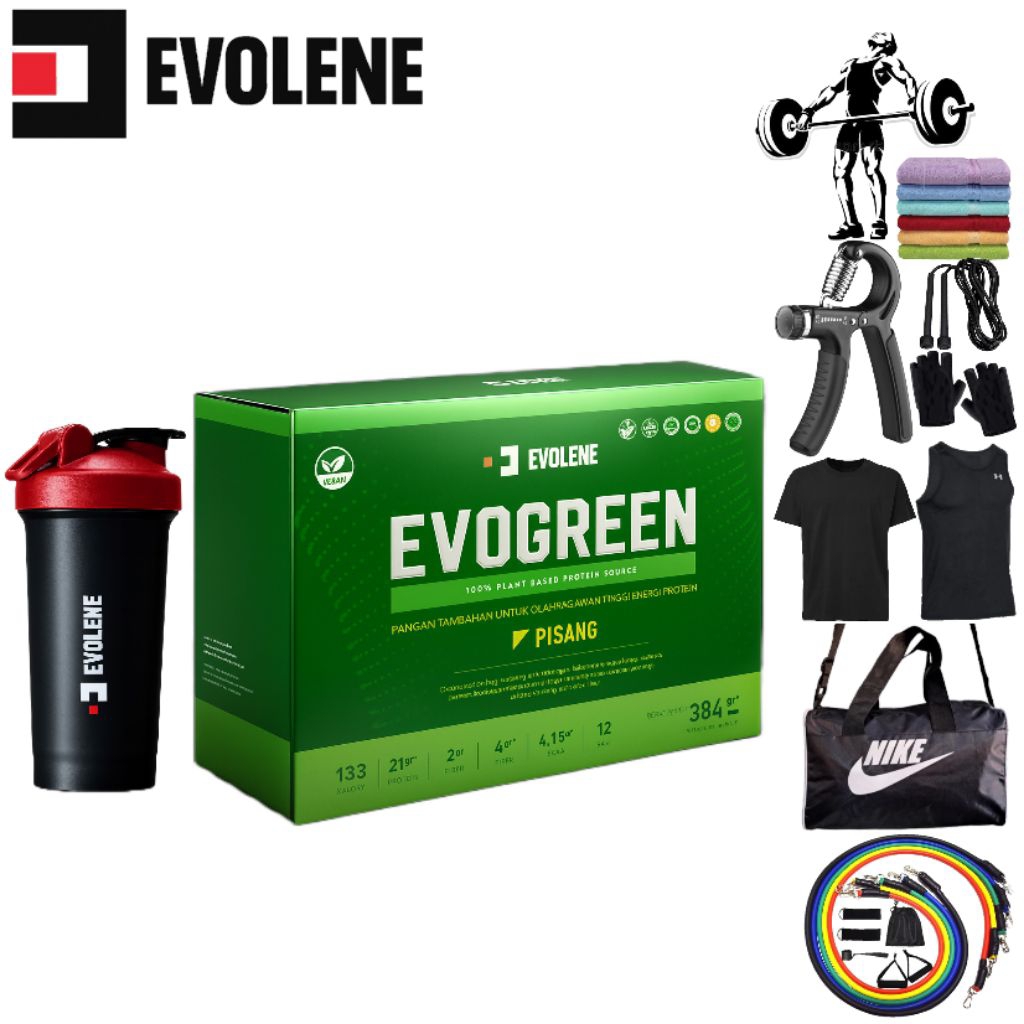 Jual Evolene - Evogreen Whey Protein Base Plant - Vegan Free laktose ...
