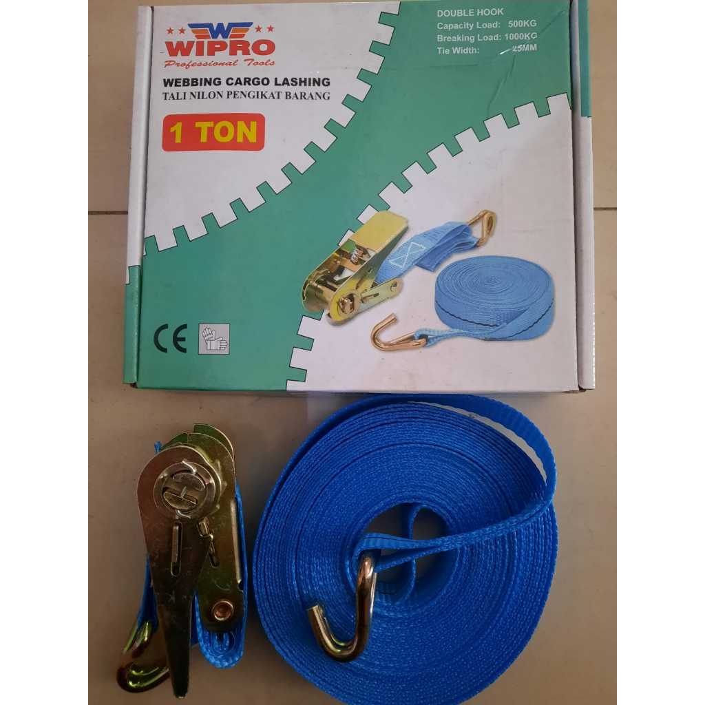 Jual WIPRO TREK BELT / TALI PENGIKAT BARANG 1"x10 meterx1TON / RACHET ...