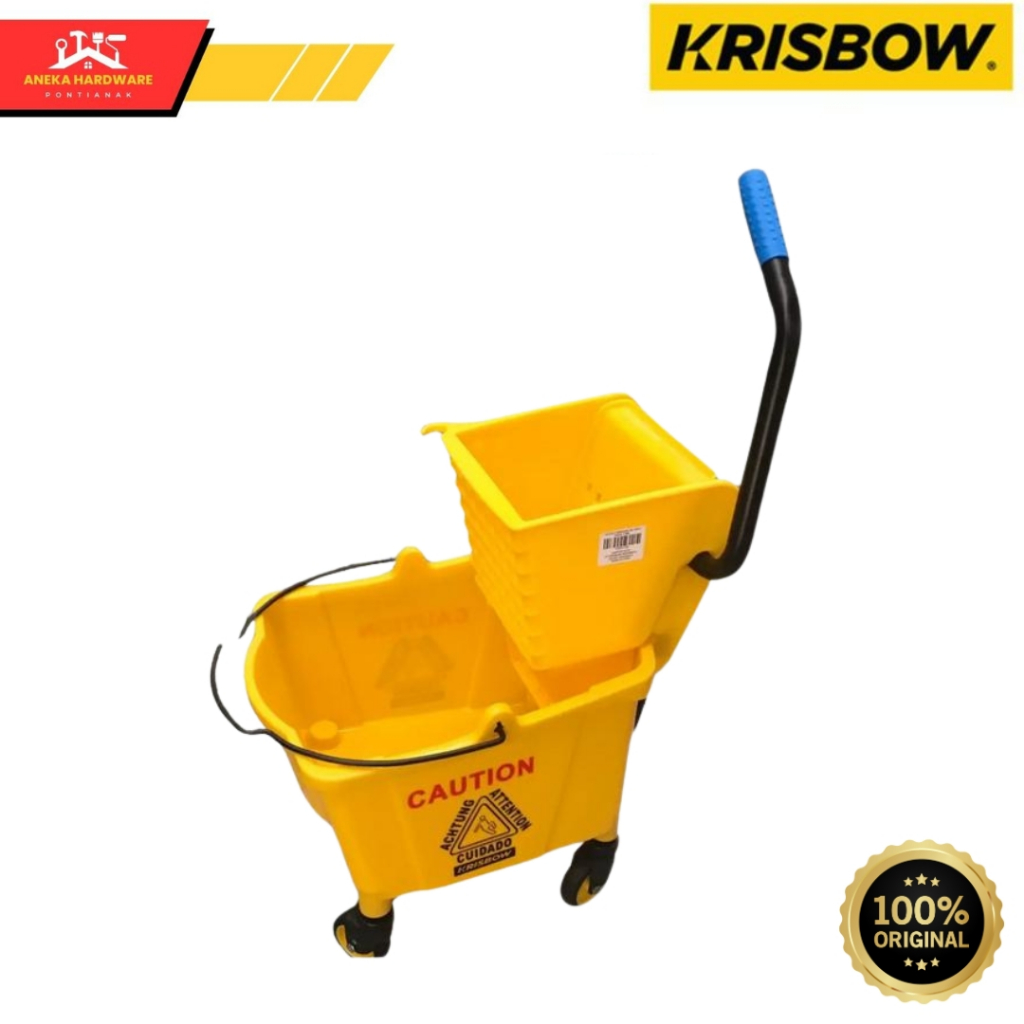 Jual Krisbow 24 ltr Ember Pel Peras Dengan Selang Pembuangan - Kuning ...