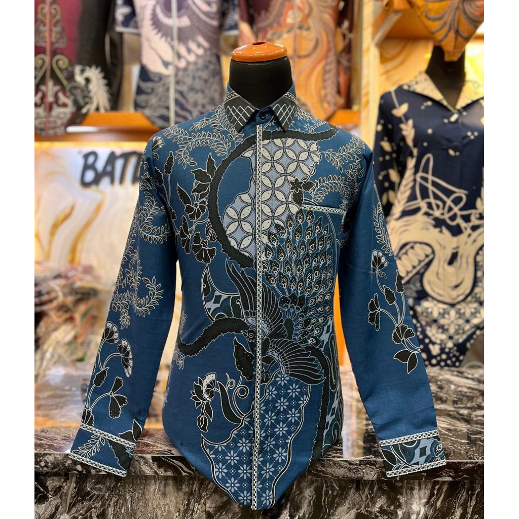 Jual Batik Cantieq Exclusive - SENAPATI Batik modern pria bordir smock ...