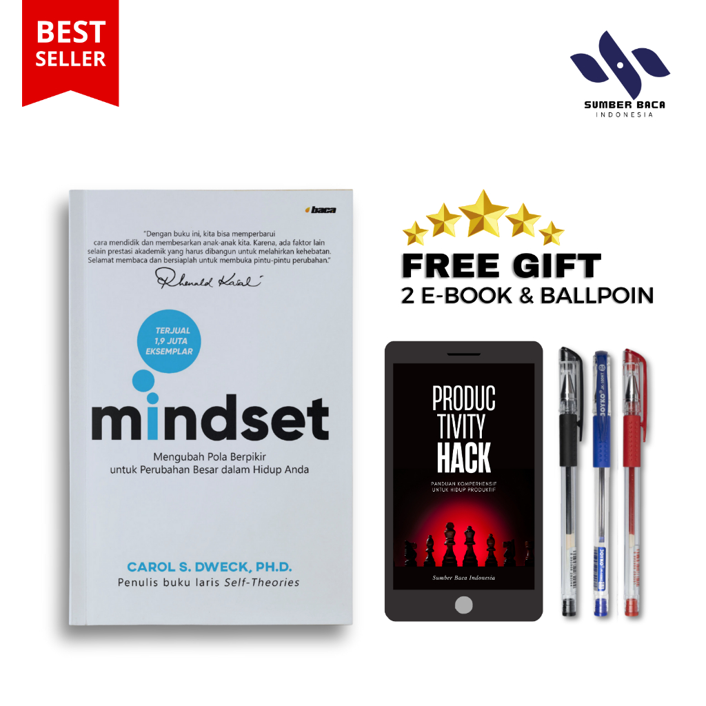 Jual Buku Mindset (SC) - Carol Dweck [Bonus Spesial] Sumber Baca ...