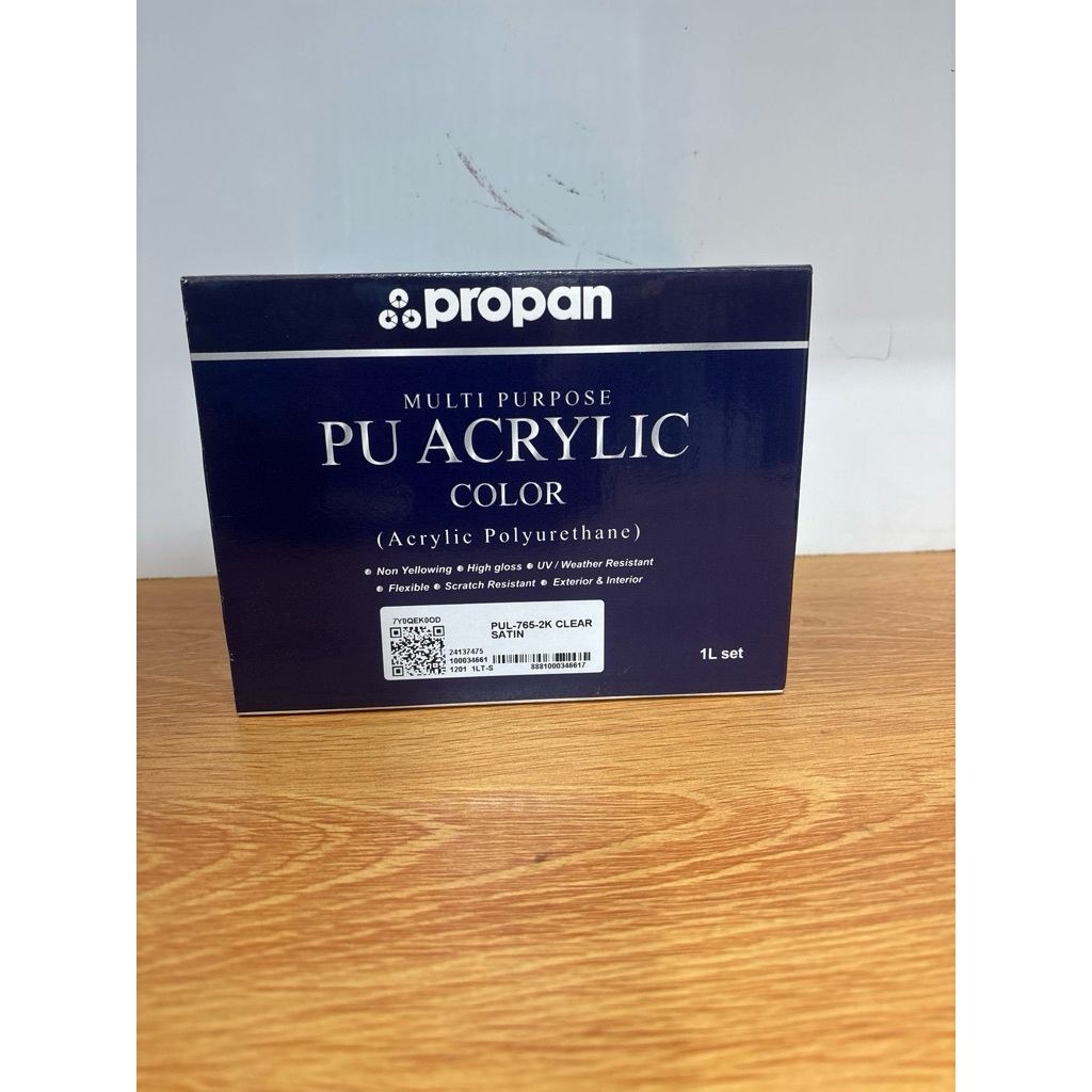Jual propan pu-765-2k clear satin-pernis-1 liter set-clearcoat-semi ...