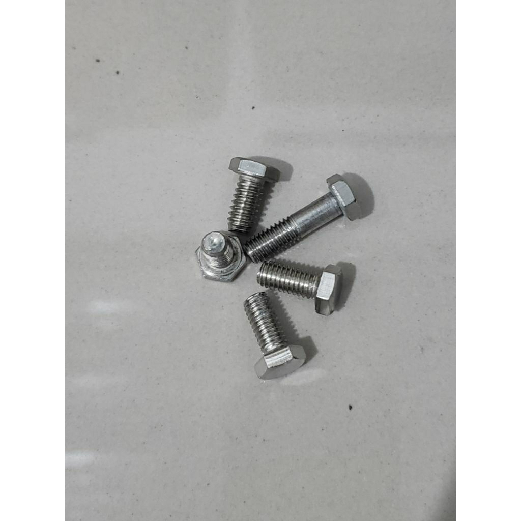 Jual Baut Hexagonal / Baut Hex Stainless steel Ukuran M6 Baut 10 High ...