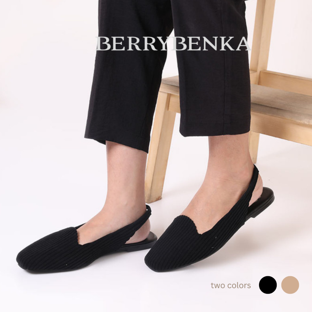 Jual Berrybenka - Sepatu Mules Tali Wanita Sofia Cerasya Slingback Flat ...