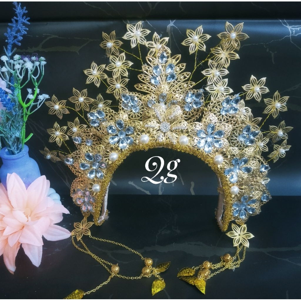 Jual bando sunting modifikasi)sunting mahkota bando adat,bando tari ...
