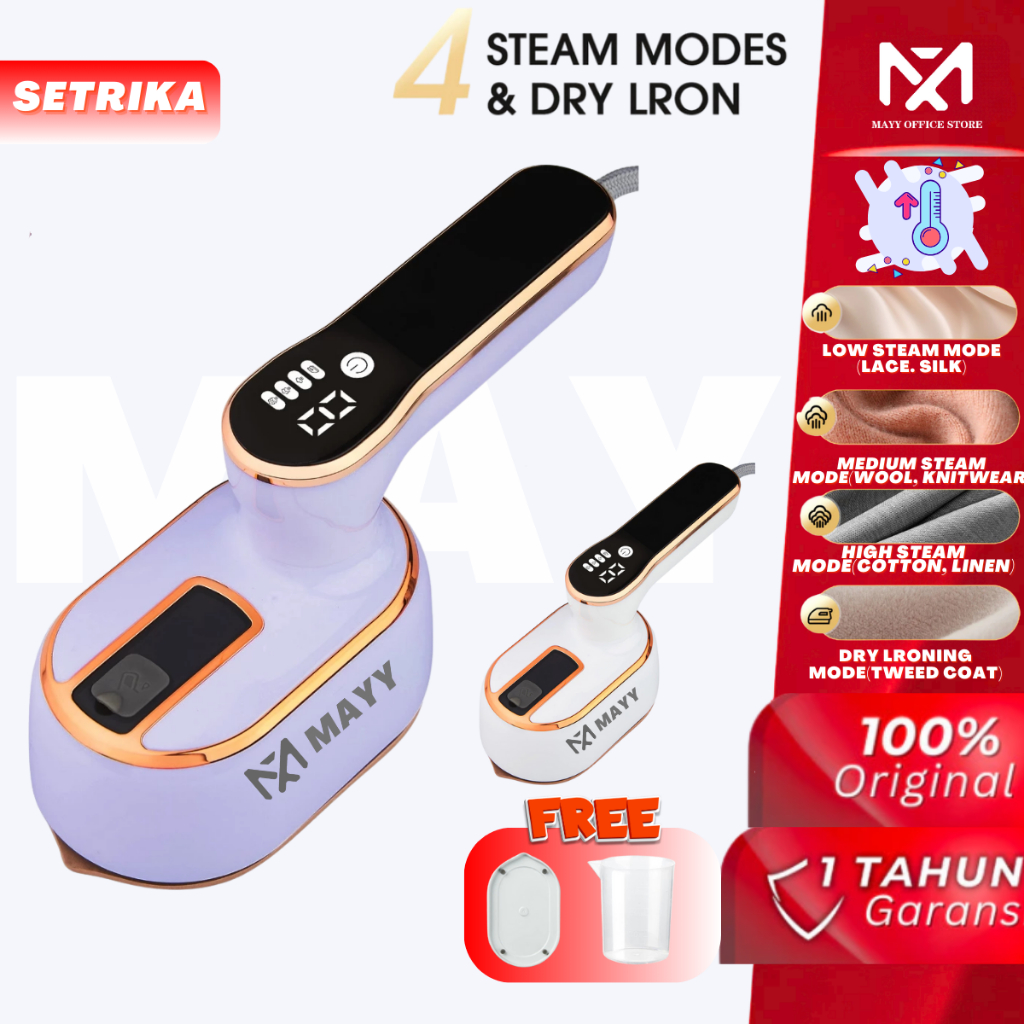 Jual Mayy official id LED Setrika Uap Vulga Setrika 2in1 Setrika Mini ...