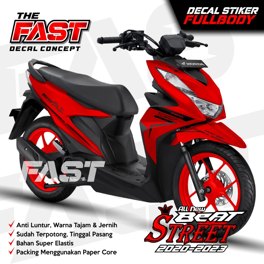 Jual Stiker Dekal BeAT STREET DELUXE Fullbody TERBARU Decal Beat Street ...
