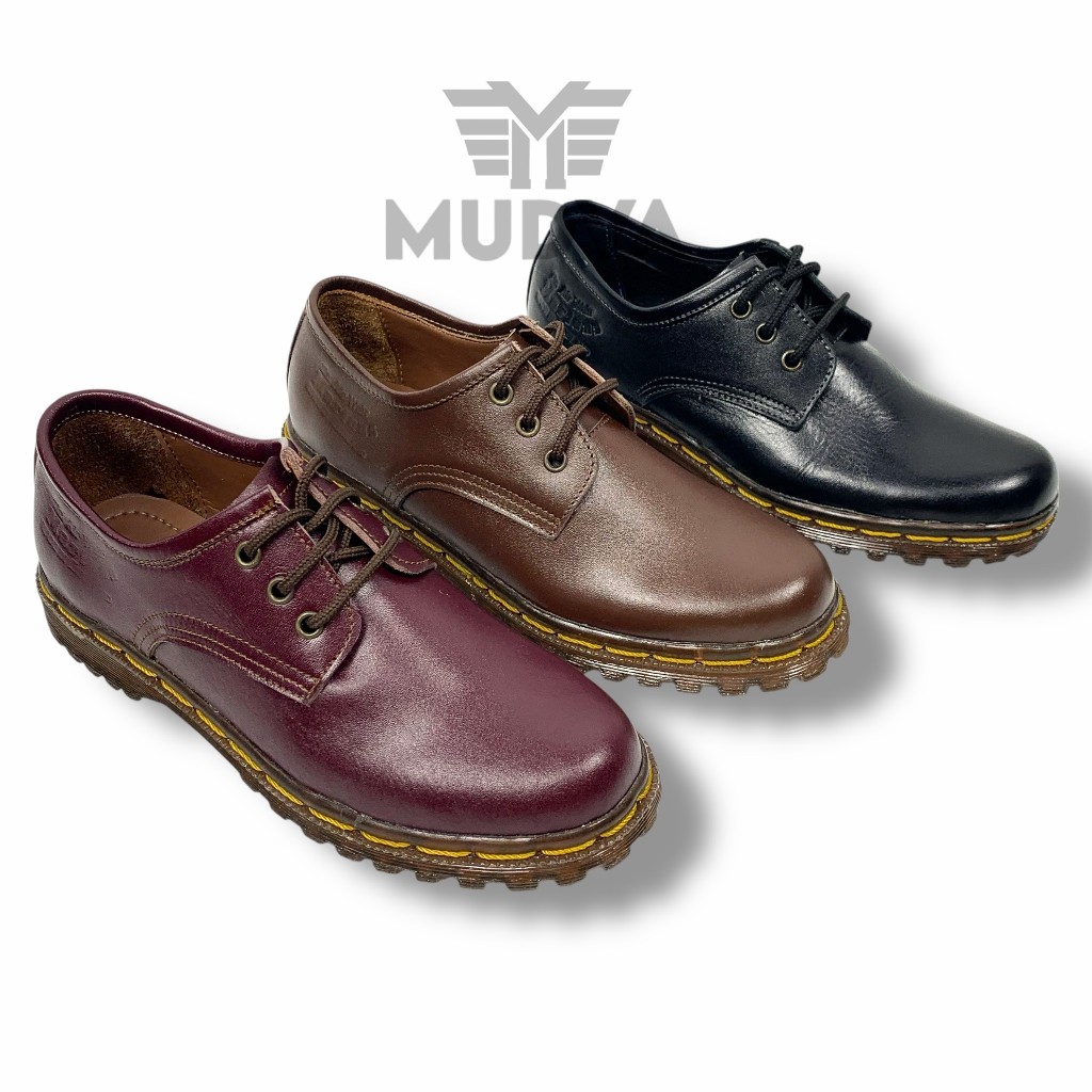 Jual Sepatu Docmart Pendek Wanita Dr.Martin Low Boot Casual Kulit Asli ...