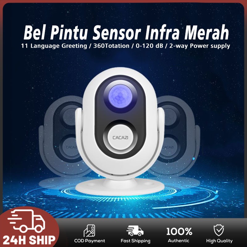Jual Selamat Datang Sensor Gerak Otomatis Bel Sensor Pintu Masuk Toko ...