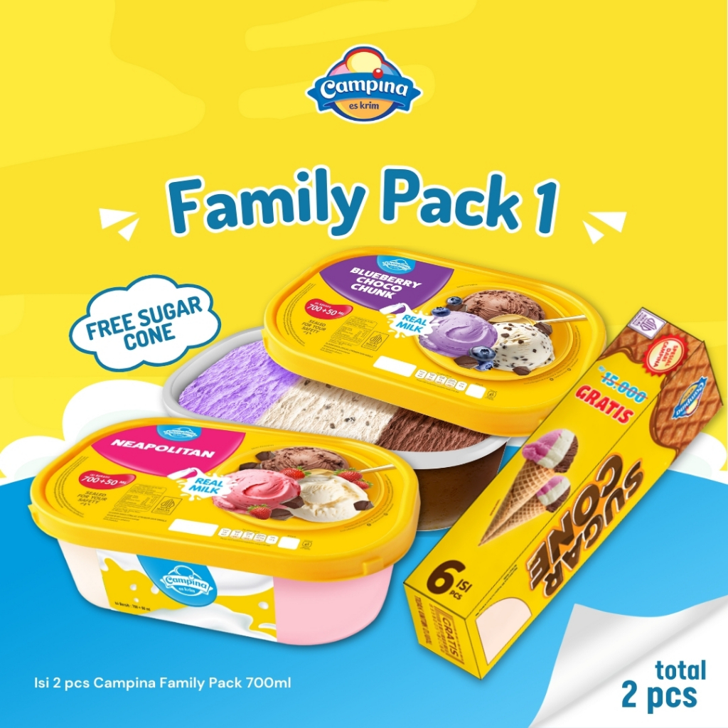 Jual Campina Family Pack 1 - Es Krim | Shopee Indonesia