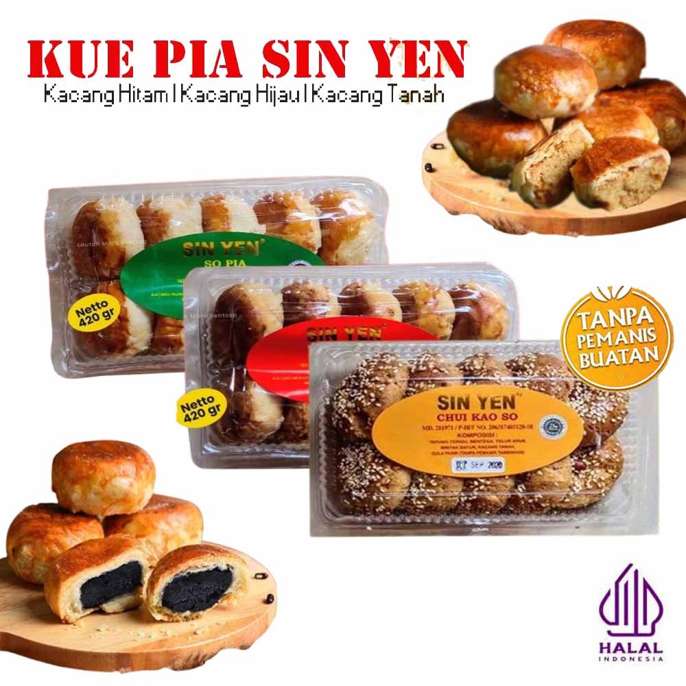 Jual Tausa Pia Kacang Hijau Pia Tausa Hitam Pia Kacang Merk SIN YEN ...