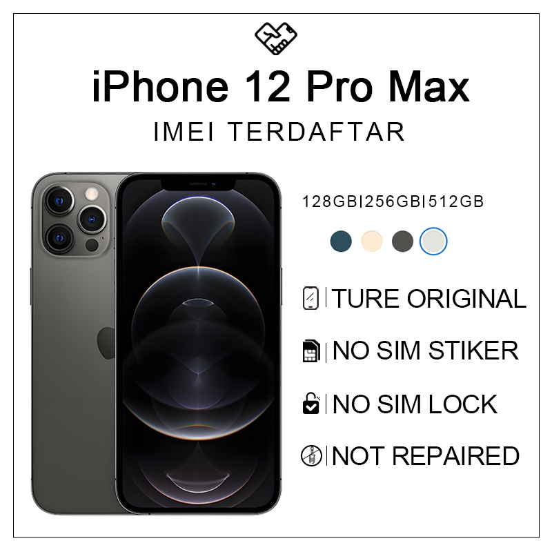 Jual iPhone 12 Pro / iPhone 12 Pro MAX 128GB 256GB IMEI Terdaftar Tangan Kedua 100%ORI | Shopee ...
