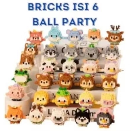 Jual 12 pcs / 6 pcs / 3 pcs Warna RANDOM Lego Blok Size Mini / Kecil ...