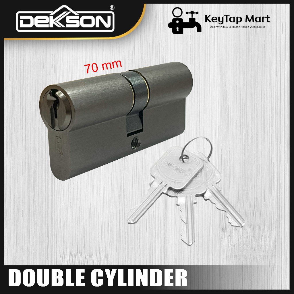 Jual Double Cylinder Kunci Dekson Dekkson CYL DC DL 70MM GM Silinder ...