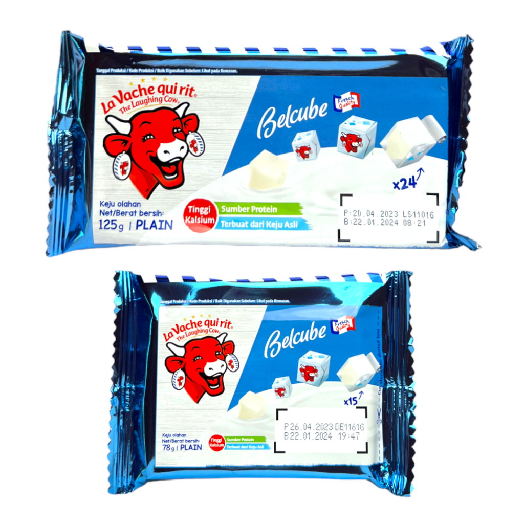 Jual Keju Belcube MPASI Cheese Plain 78gr dan 125gr The Laughing Cow ...