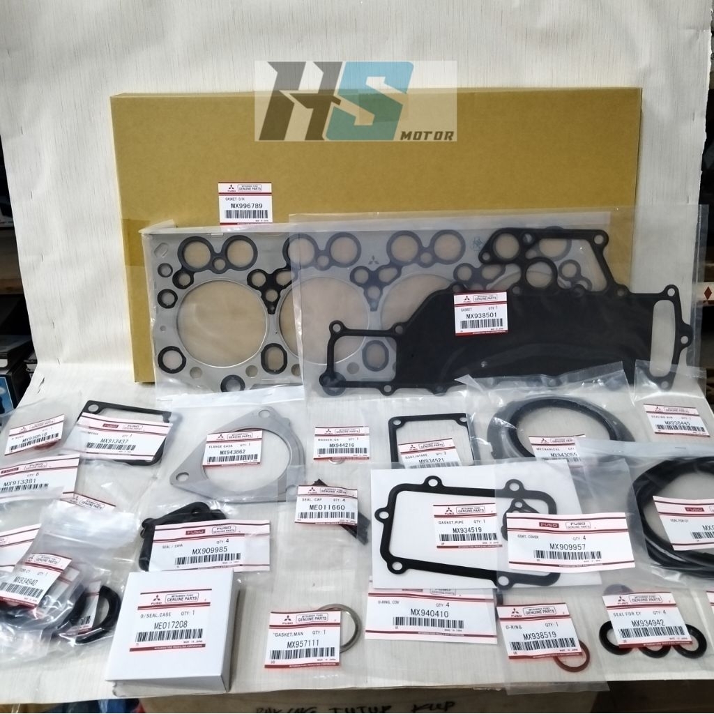 Jual PACKING SET GASKET FULLSET PAKING SET MOBIL MITSUBISHI CANTER PS125 EURO 4 MX996789 ...