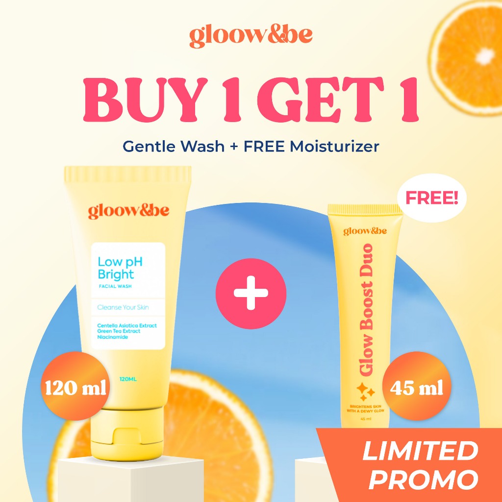 Jual BUY 1 GET 1 Gloow&be Low PH Kulit Sensitif Bright Facial Wash Free ...