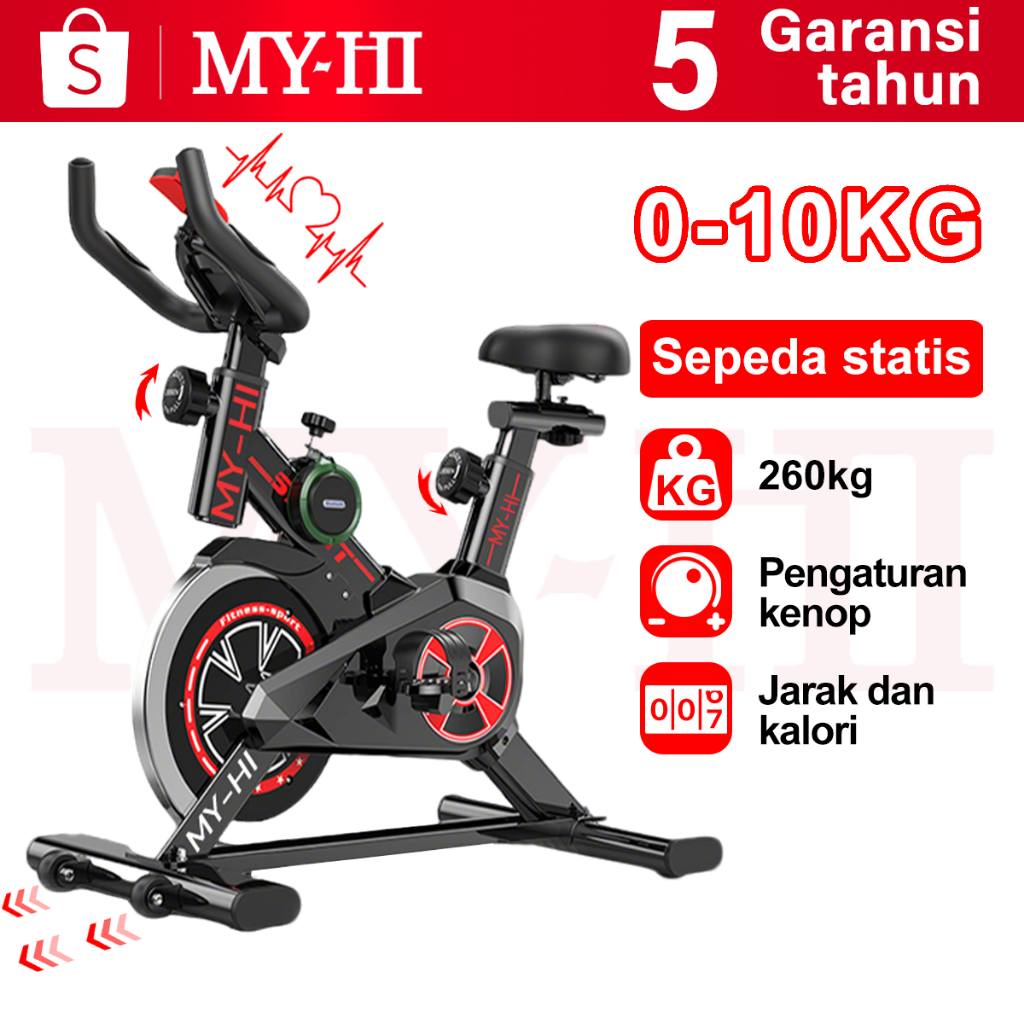 Jual MY-HI Sepeda statis Spinning Bike Tes Detak Jantung Sepeda ...