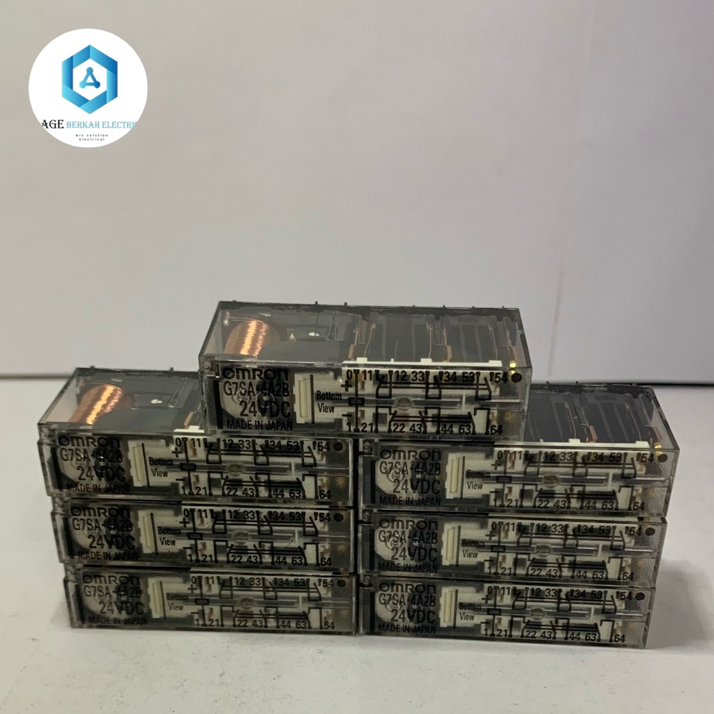 Jual RELAY MERK OMRON TYPE G7SA-4A2B VOLT 24V d.c SOKET 14Pin | Shopee ...