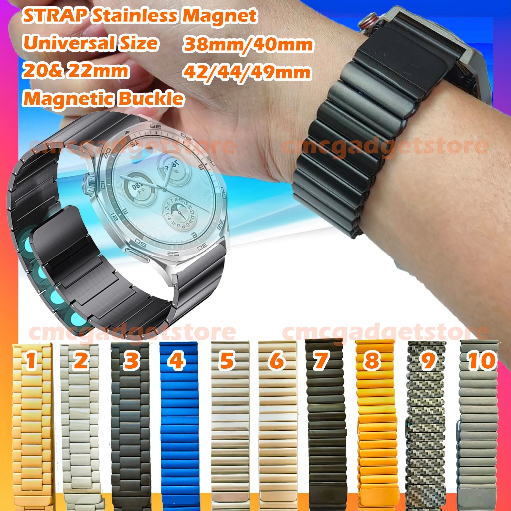 Jual Strap Smartwatch STAINLESS MAGNETIC CMC Tali Jam Tangan Stainless ...