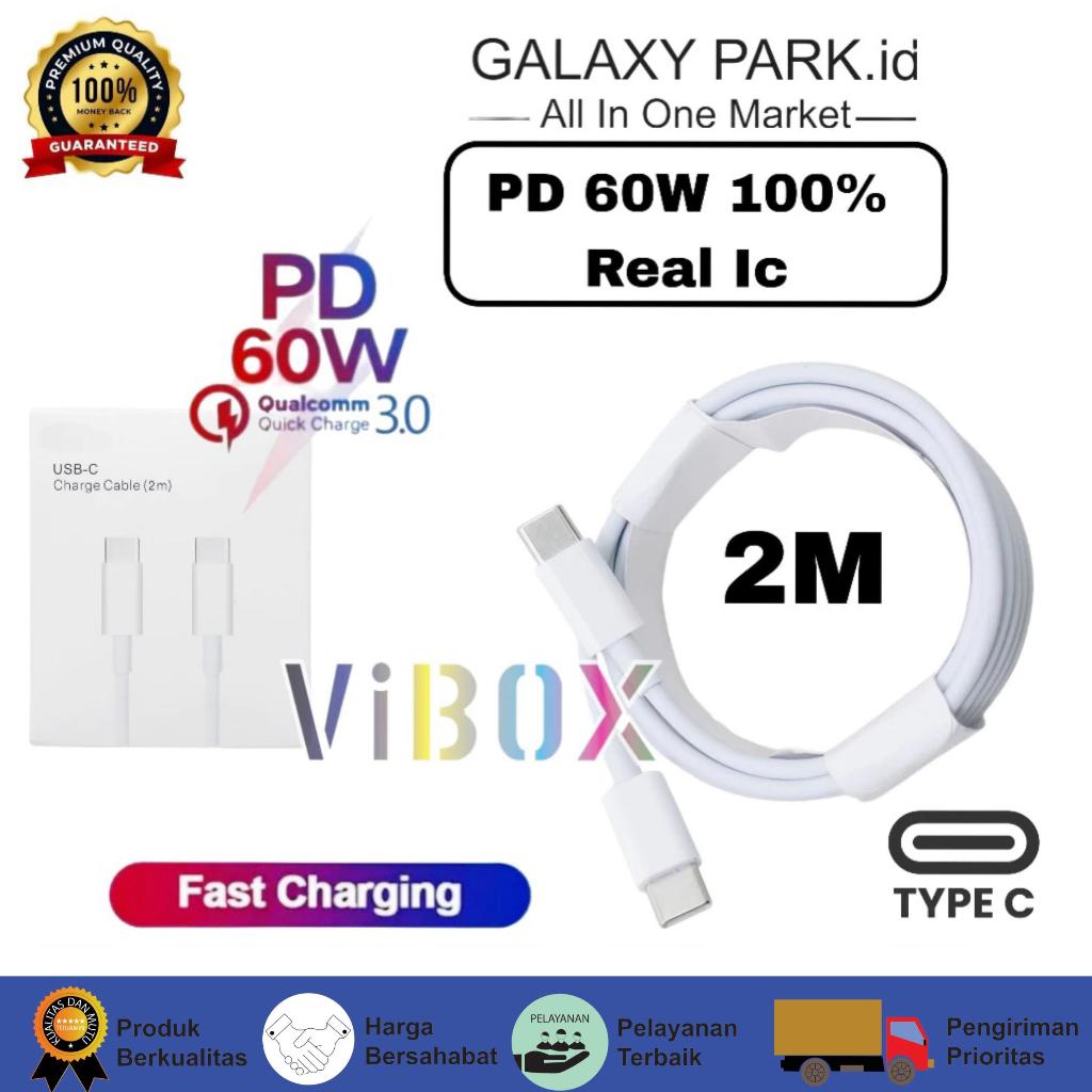 Jual Kabel Data 2M C To C 60W For Apple IP15/16 Original Fast Charging ...