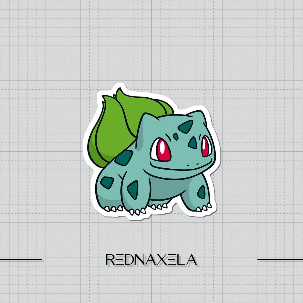 Jual Stiker Vinyl Bulbasaur Logo Pokemon Stiker Koper Stiker Laptop ...