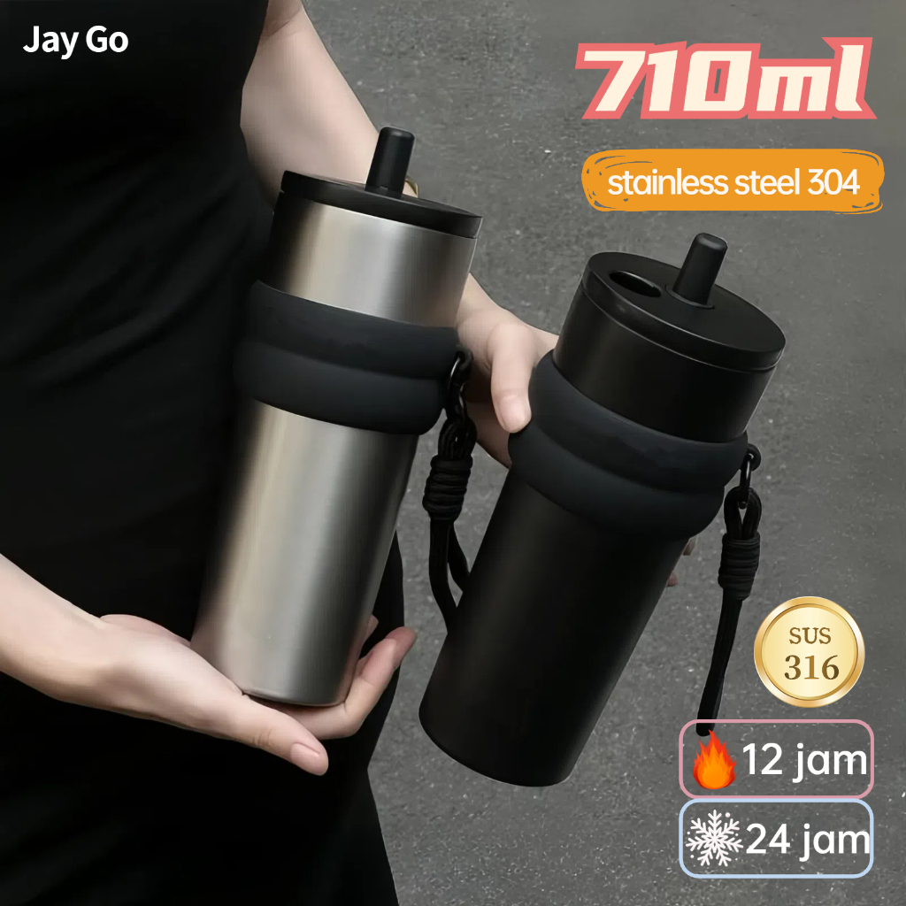 Jual JAYGO 710ml Stainless SUS316 Cangkir Mug Kopi Stainless Steel Fun ...