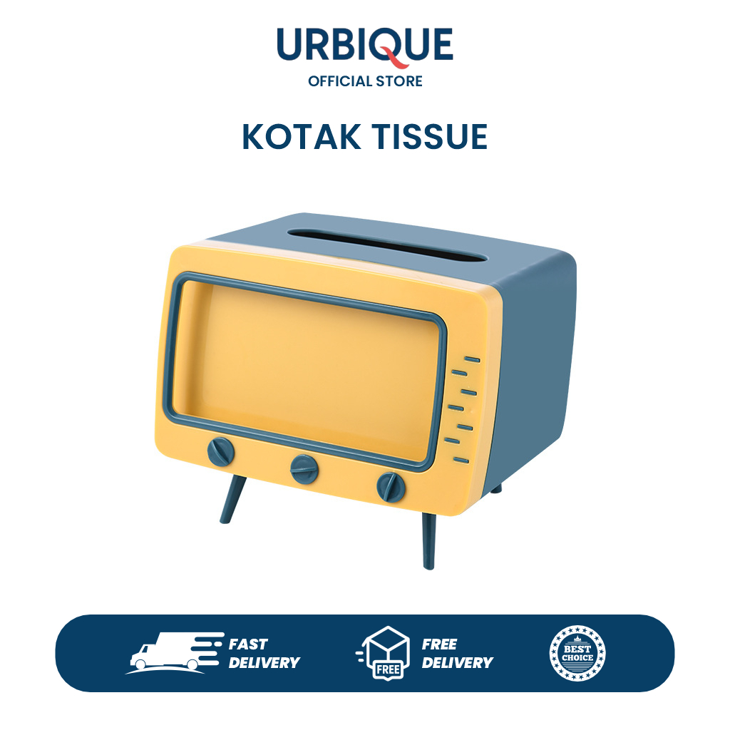 Jual Kotak Tisu Unik Bentuk TV - Tempat Tissue Box Organizer + Holder ...