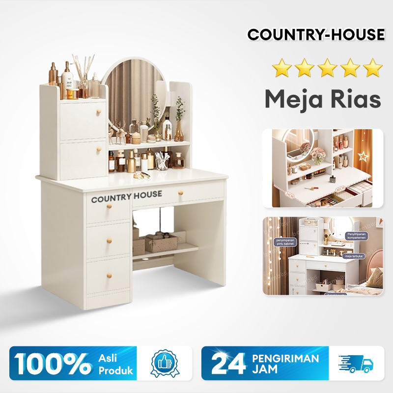 Jual COUNTRY-HOUSE Meja Rias Minimalis Meja Rias Led Meja Rias Lampu ...
