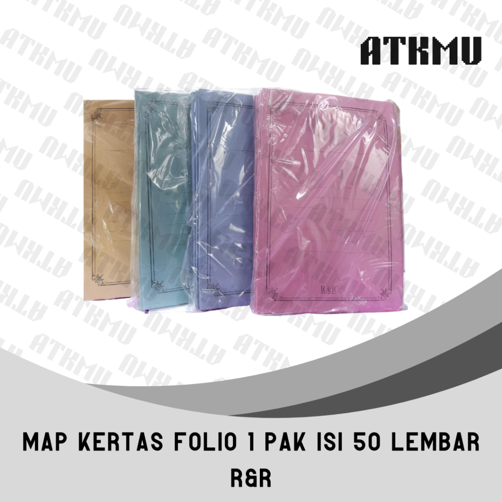 Jual Map Kertas R&R / Stopmap Kertas Ukuran Folio 1 Pak isi 50 Lembar ...