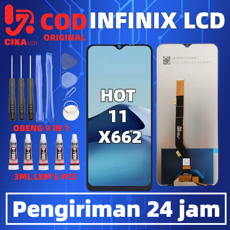 Jual 【ASLI 100%】LCD INFINIX HOT 11 X662 FULLSET TOUCHSCREEN GARANSI 1 ...