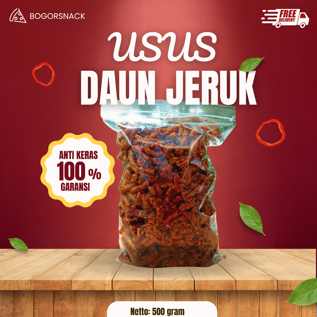 Jual Usus Crispy Pedas Daun Jeruk 500 Gram | Shopee Indonesia