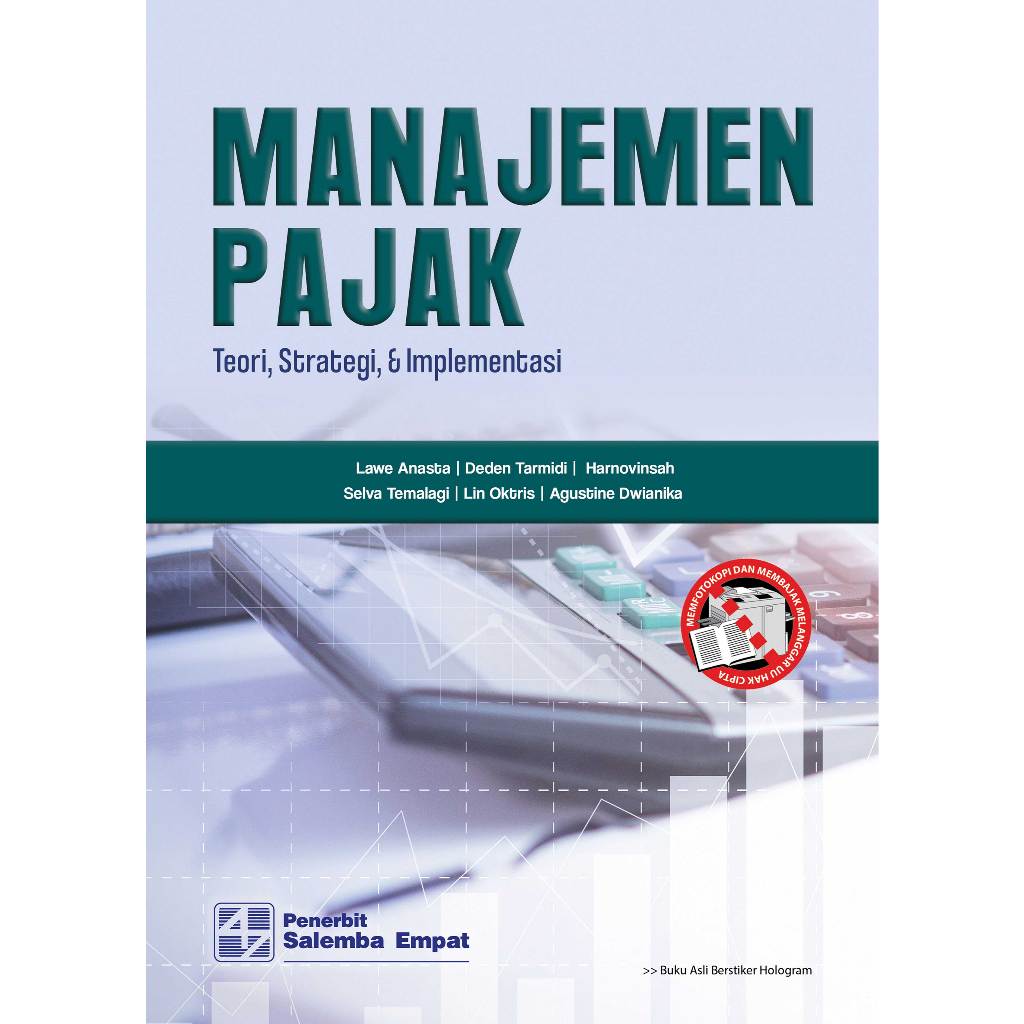 Jual Manajemen Pajak - Teori, Strategi, dan Implementasi - Lawe Anasta ...