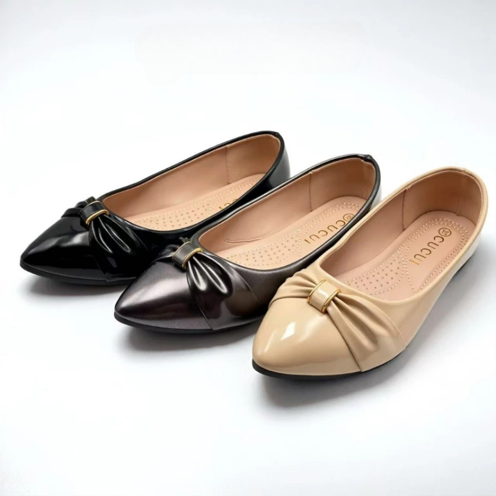 Jual Sepatu Flat Shoes 52811 Sepatu Kantor Cantik Sepatu Kerja Formal ...