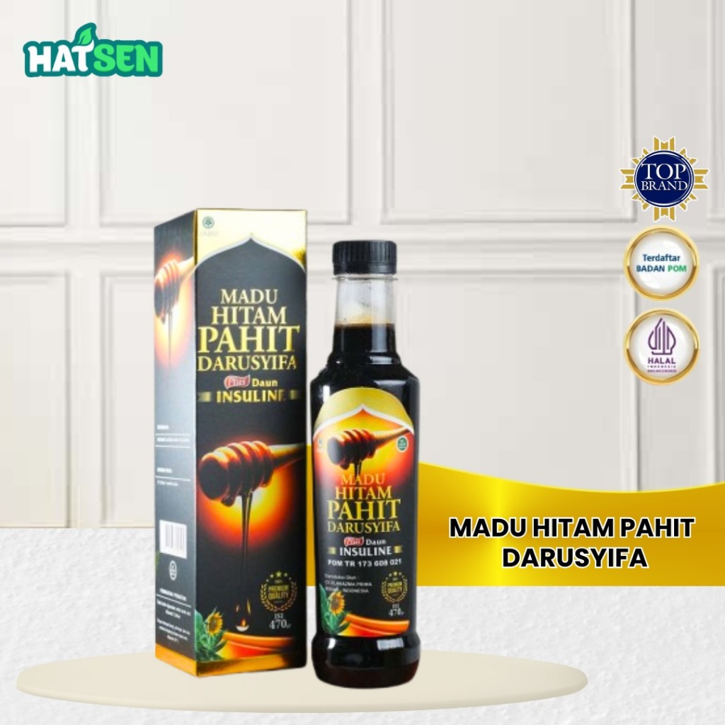 Jual Madu Hitam Pahit Plus Propolis dan Insuline Original Darusyifa ...