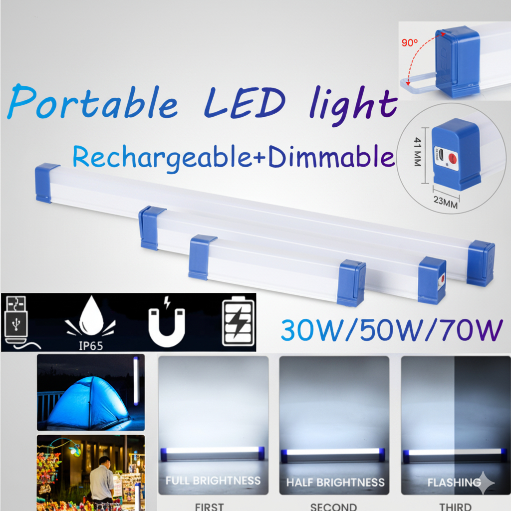 Jual Lampu Emergency Tube LED Magnetic 3 Mode Lightning / Lampu Darurat ...