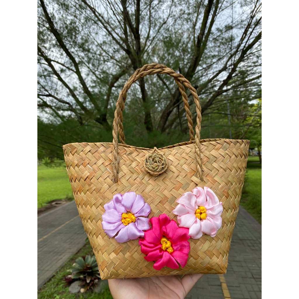 Jual TAS PURUN ANYAMAN HIAS SULAM PITA 016 | Shopee Indonesia