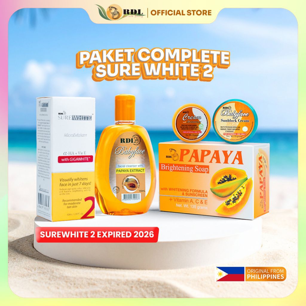 Jual RDL Paket Complete SureWhite 2 Perawatan Wajah Day Night Skincare ...