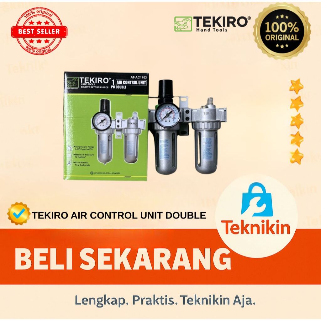 Jual TEKIRO AIR CONTROL UNIT DOUBLE AIR FILTER UDARA KOMPRESOR SARINGAN ...