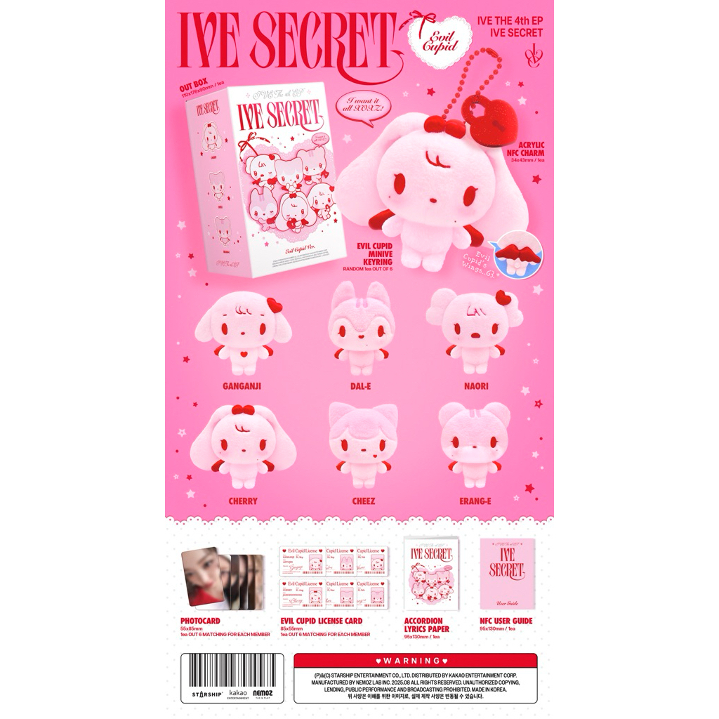 Jual [READY] IVE - 4th Mini Album IVE SECRET EVIL CUPID Ver PLATFORM Ver Limited Edition ...
