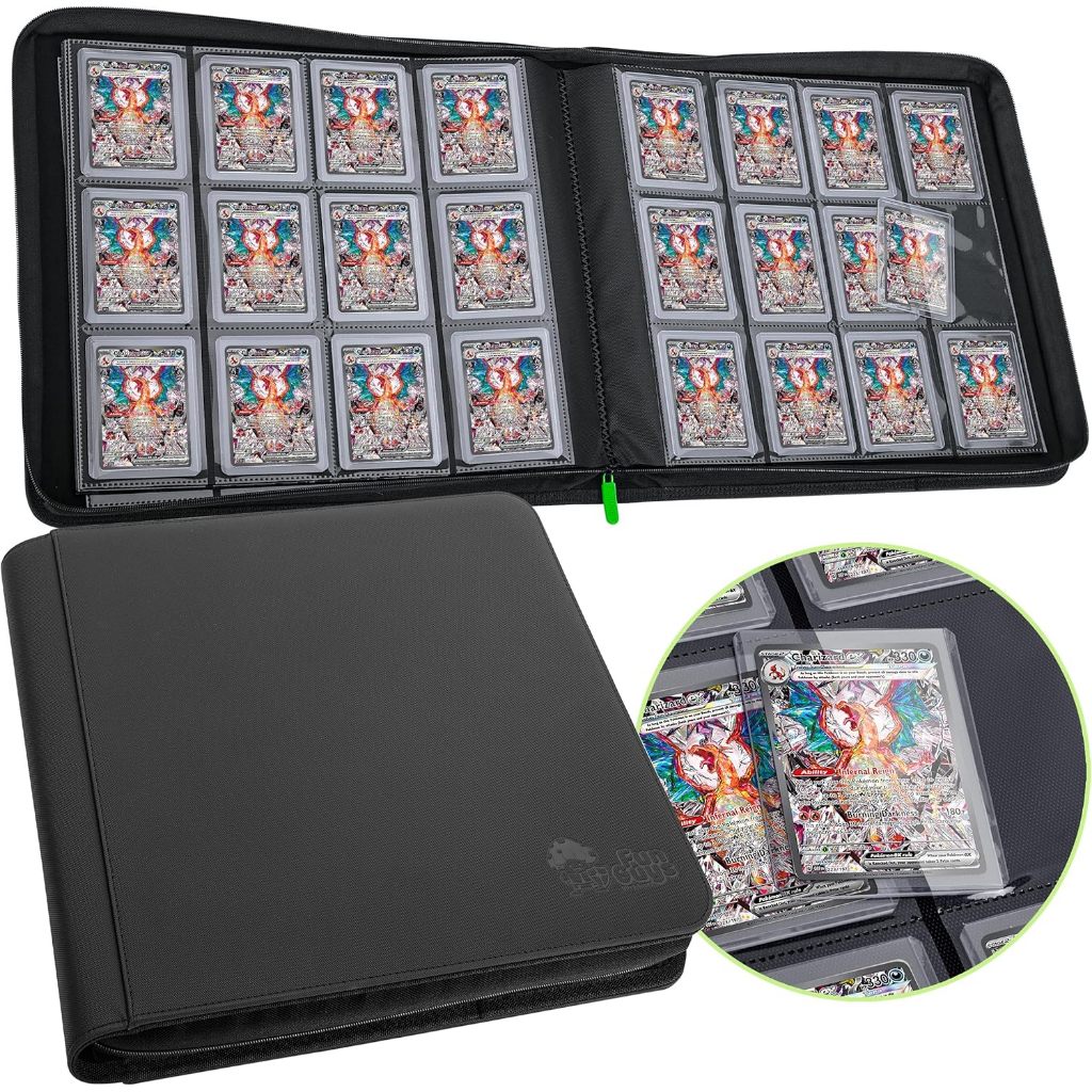 Jual FunGuys Toploader Binder, Trading Card Binder Storage, 384 12 ...