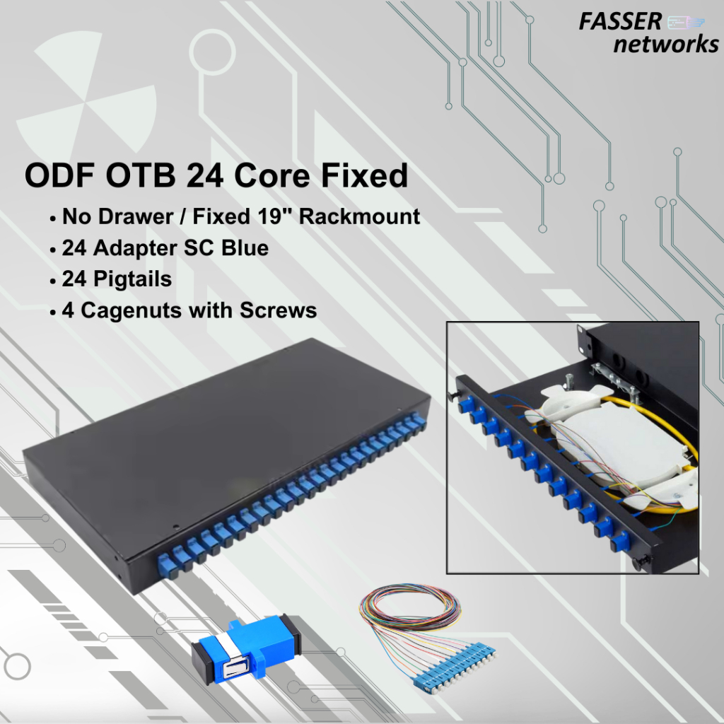 Jual Fasser Networks ODF OTB Box (Fixed/Drawer) 24 Core SC/UPC sleeve ...
