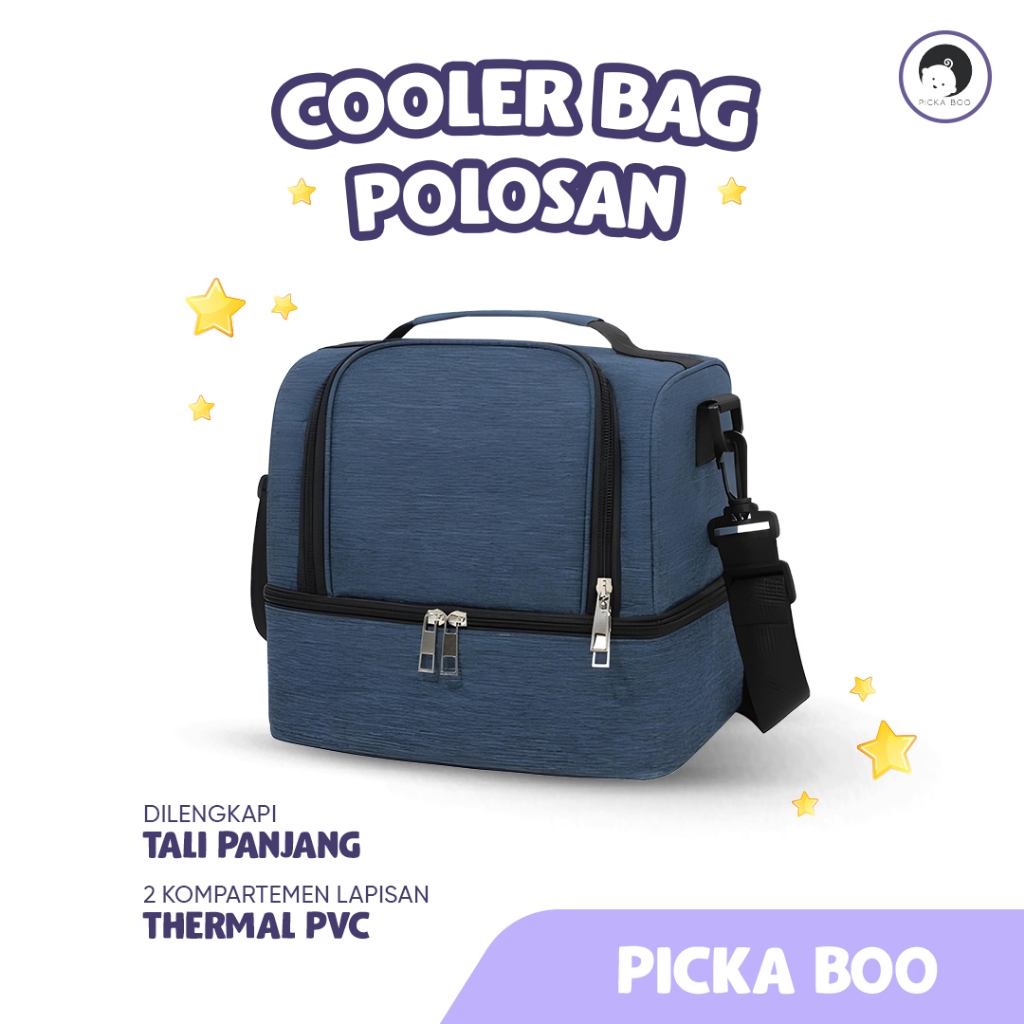 Jual PICKA BOO Cooler Bag POLOSAN Asi Mpasi Tas Pendingin Botol Susu ...