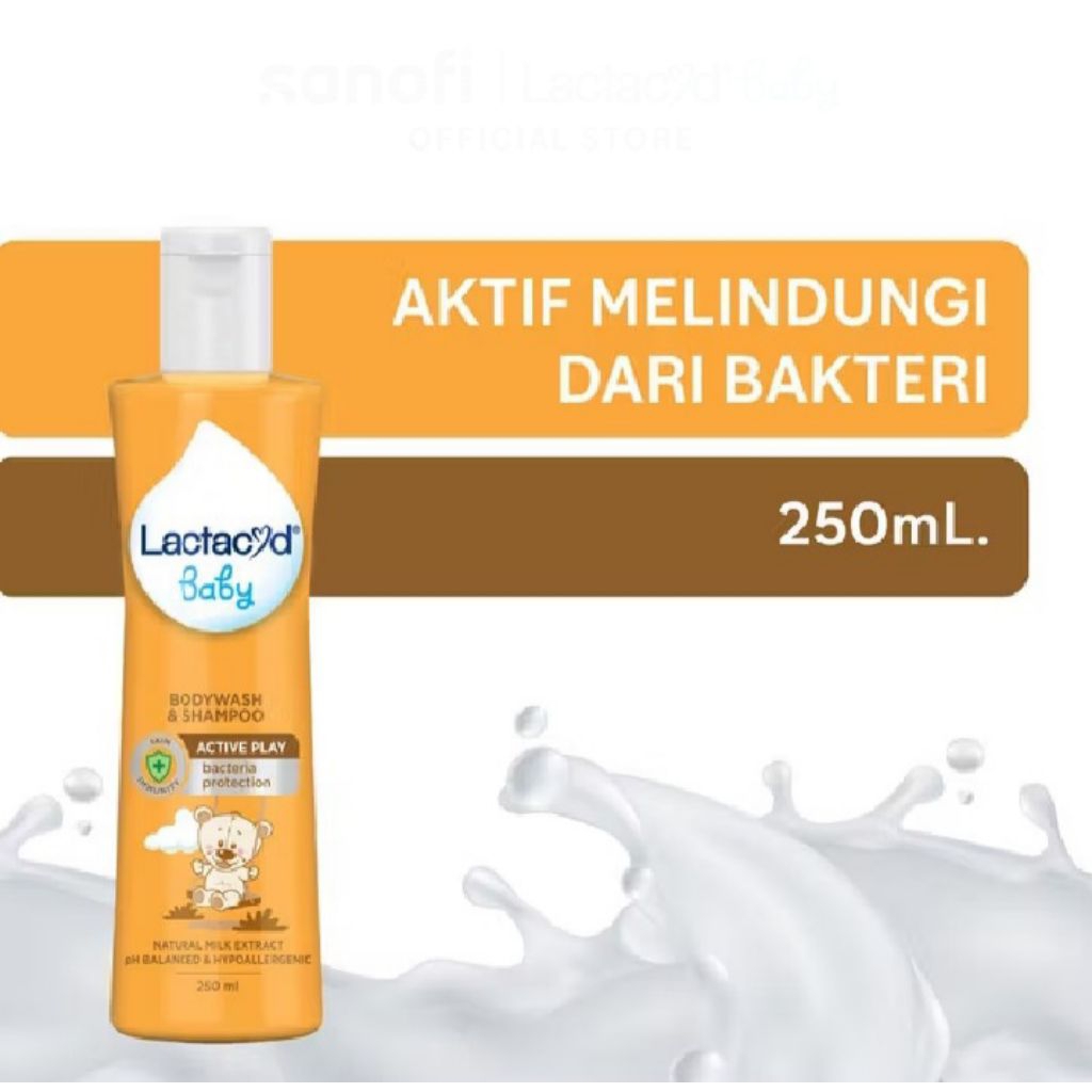 Jual Lactacyd Baby Active Play 2in1 Body Wash and Hair Shampoo 250 ml ...