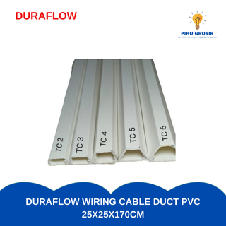 Jual duraflow wiring cable duct pvc 25x25x170cm | Shopee Indonesia