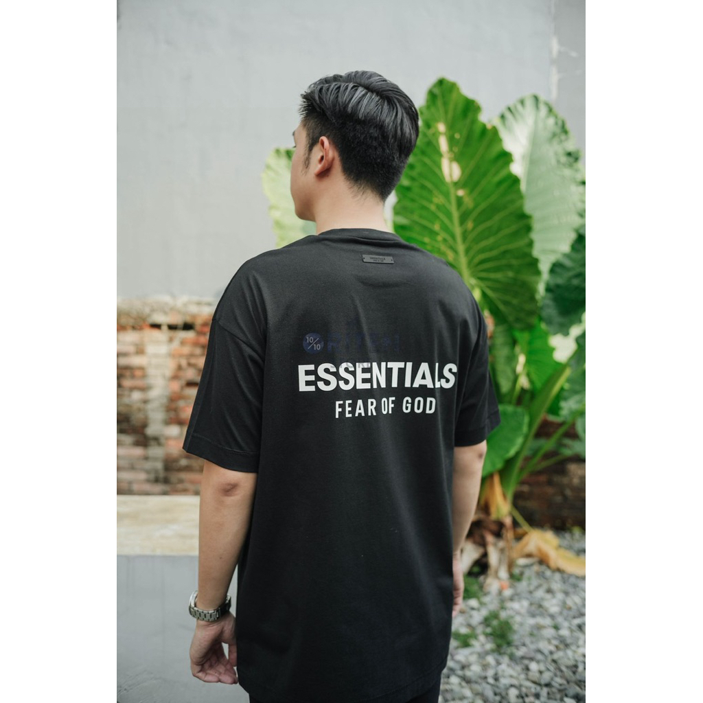 Jual FW24 Essentials Jersey Crewneck Tee Black Original / Baju Kaos FOG ...