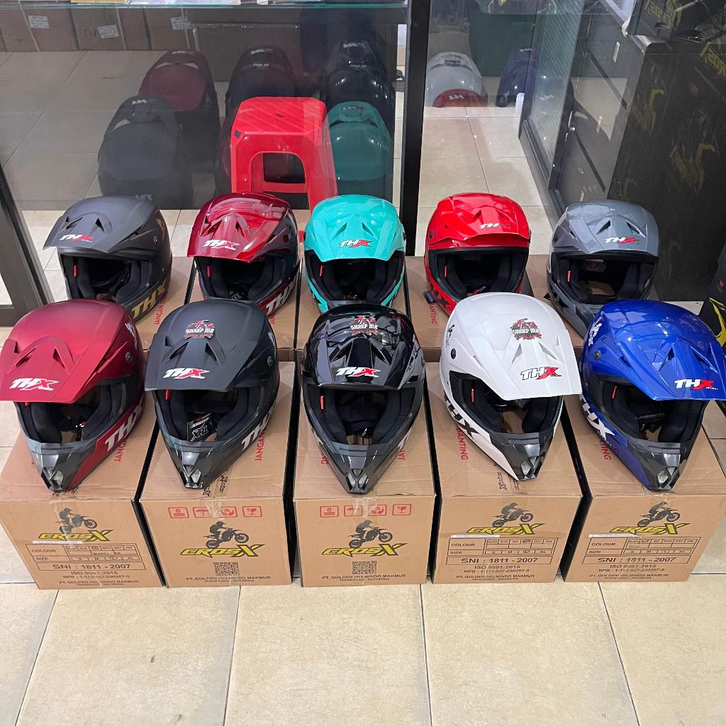 Jual Helm Cross Trail Adventure Supermoto SUMO THX Original SNI ...