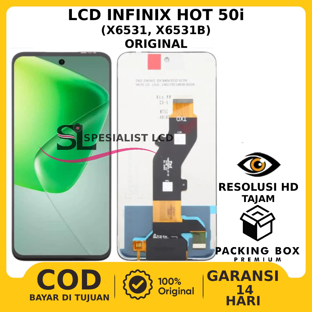 Jual LCD TOUCHSCREEN INFINIX HOT 50I ORIGINAL FULLSET GARANSI FREE LEM ...