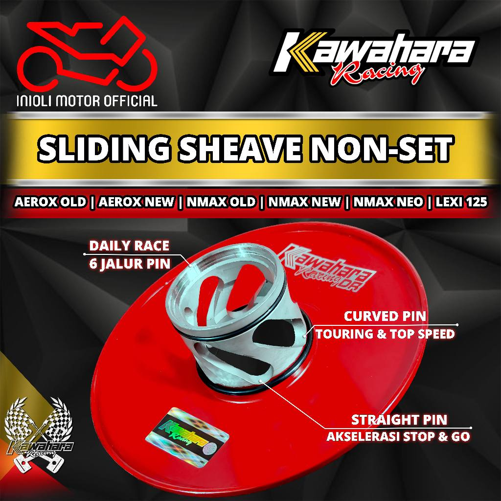 Jual SECONDARY SLIDING SHEAVE KAWAHARA AEROX NMAX CONNECTED 155 MIO ...
